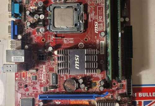 Комплект 775 с процессором Intel Core E8500