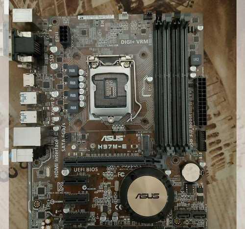 Материнская плата LGA1150 asus H97M-E