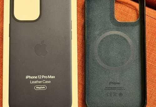 Чехол Apple iPhone 12 Pro Max Leather MagSafe