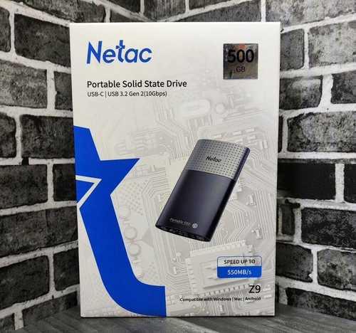 Внешний SSD Netac Z9 500Gb