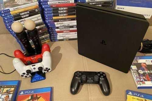 PS4 Playstation 4 slim sony PS4 PRO+Игры RDR2 GTA5