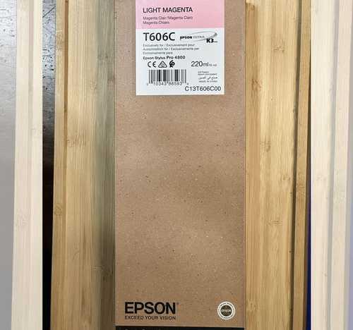 Картридж светло-пурпурный Epson T606C