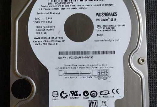 Жёсткий диск Western Digital (WD3200aaks) 320 gb