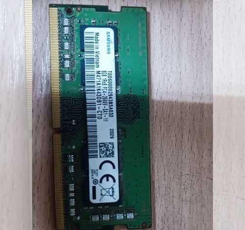 Оперативная память ddr4 8gb samsung