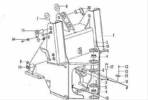 Палец рулевого гидроцилиндра - 29250004081 (sdlg)