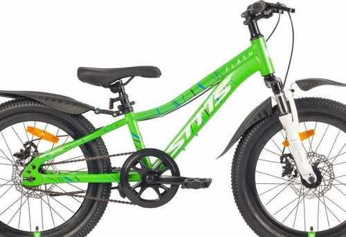 Велосипед sitis flash 20" (2023) Green-White Sta94