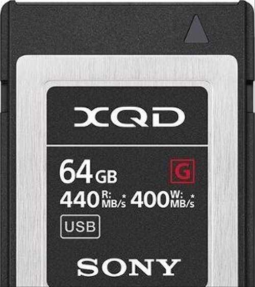 Карта памяти Sony XQD 64Gb G series 400/440 MB/s