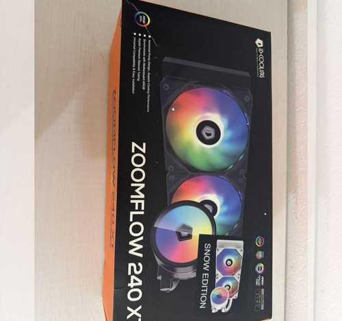 Водяное охлаждение ID cooling zoomflow 240 XT snow