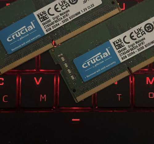 Crucial sodimm DDR4 8gb 3200MHz