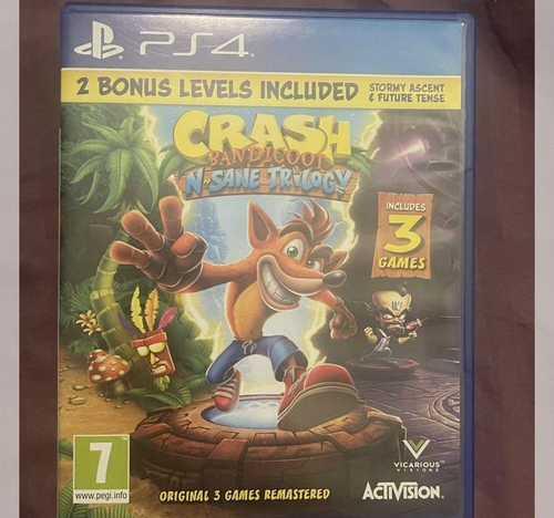 Crash bandicoot n sane trilogy ps4