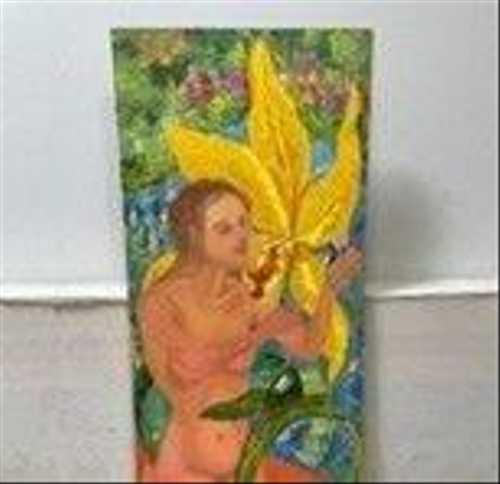 Картина "Девушка с цветком орхидеи" Федин И.Ю