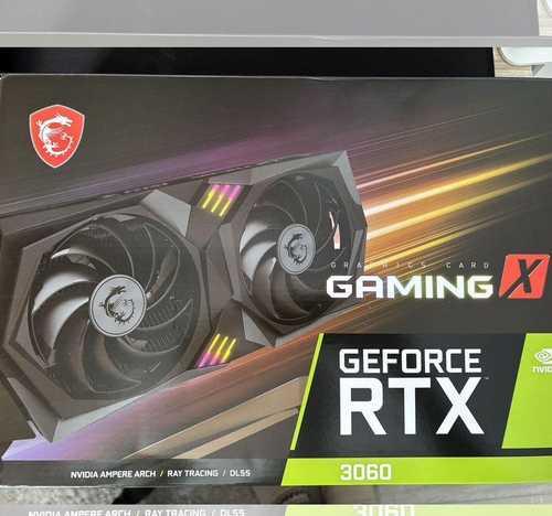 Видеокарта MSI GeForce RTX 3060 gaming X (LHR) RTX