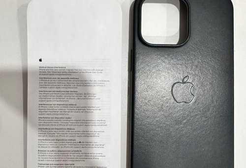 Кожанный чехол appe leather case iPhone 14 pro max