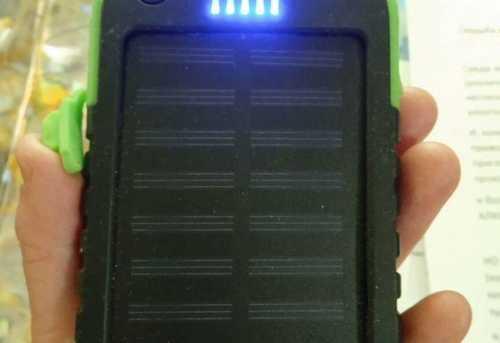 Внешний аккумулятор Power Bank на солнечной батаре