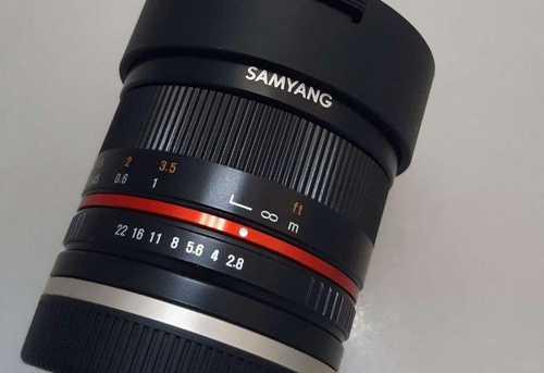 Объектив Samyang 8mm F 2,8 E-mount б/у