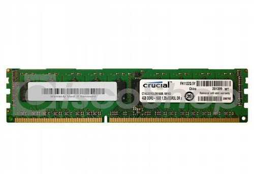 Память 4GB Crucial 1600MHz DDR3L ECC Reg