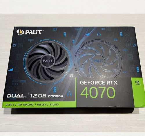 Palit RTX 4070 Dual новая, гарантия