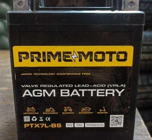 Аккумуляторы 6МТС -7ah Prime Moto PTX7L-BS