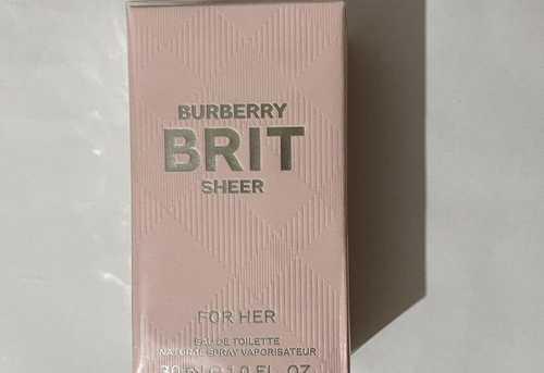 Burberry Brit Sheer туалетная вода 30 мл