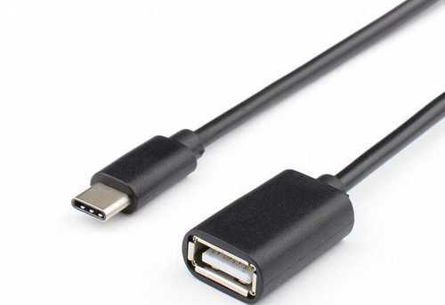 USB кабель atcom USB Type C (M) - USB Type A (F)