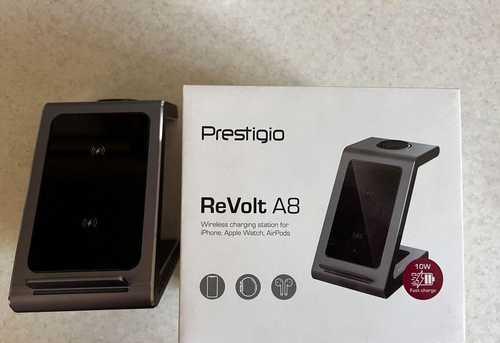 Беспроводная зарядка 3 в 1 Prestigio revolt A8