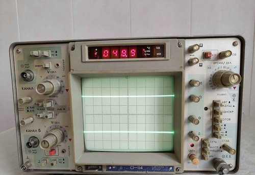 Осциллограф С1-114 (2 канала, 50 мгц, мультиметр)