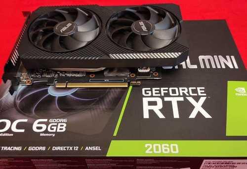 Видеокарта asus RTX2060 6GB Dual Mini OC Edition