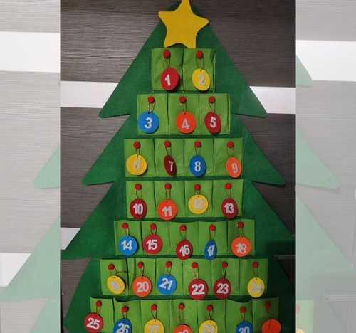 Фетровый адвент календарь на 31 день