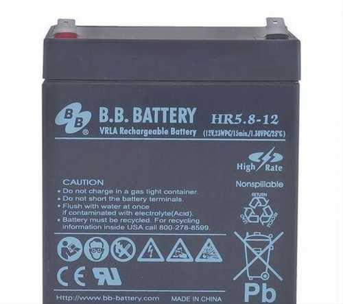 Аккумулятор B.B. Battery HR 5,8-12