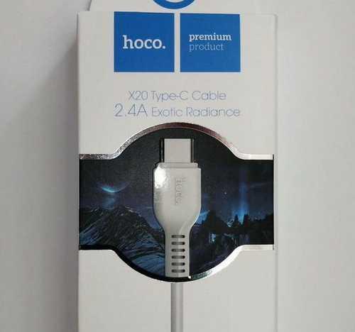 Кабель hoco X20 Flash USB на Type-c, 3A, 2 метра б