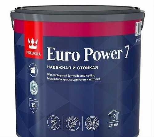 Краска для стен Tikkurila Euro Power 7