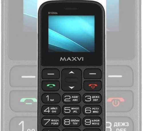 Сотовый телефон Maxvi B100 1,77" Black GSM