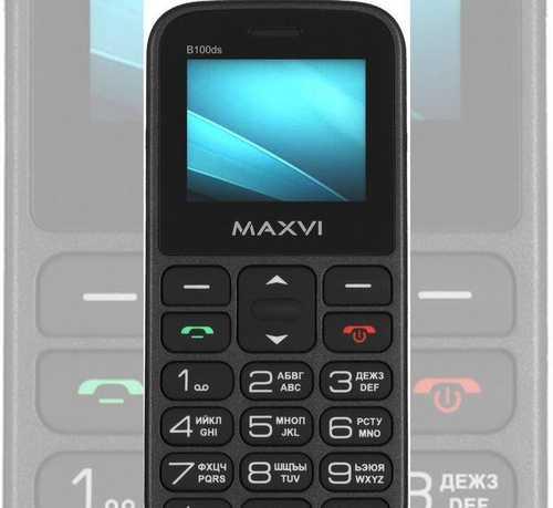 Сотовый телефон Maxvi B100 1,77" Black GSM