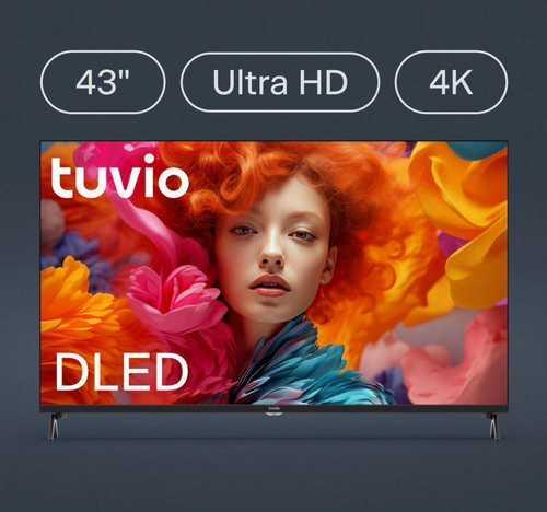 43” Телевизор Tuvio 4К ultra HD dled Frameless