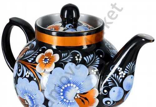Чайник заварочный для самовара «Голубые цветы»