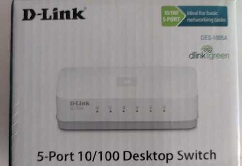 Сетевой коммутатор D-Link, 5-Port