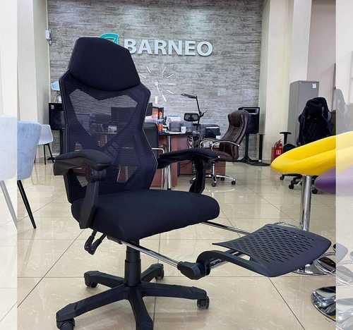 Кресло компьютерное Barneo K-133 черная сетка, чер