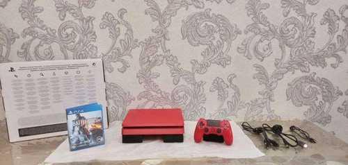 PlayStation 4 slim limited edition red