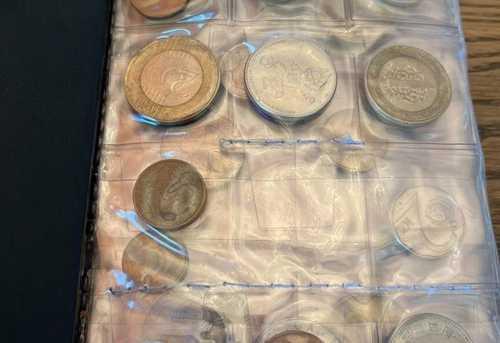 Колекция монет и купюр + 2 альбома под монеты