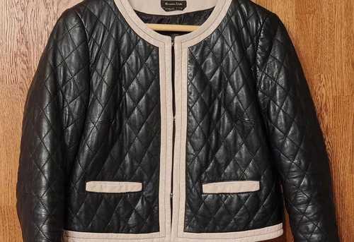 Кожаная куртка Massimo dutti оригинал