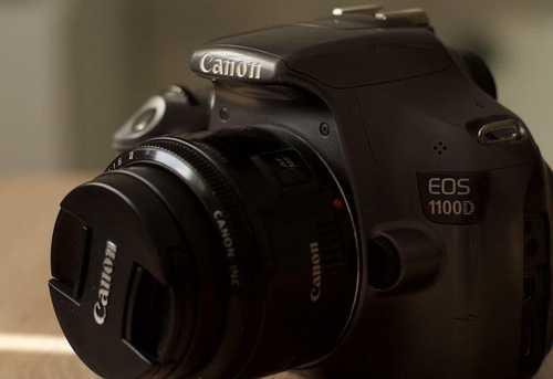 Canon eos 1100d + 50 mm 1.8 ii объектив