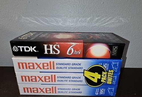 Видеокассеты новые запечатанные TDK и Maxell