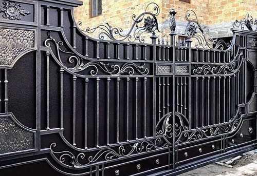 Ворота кованые под ключ