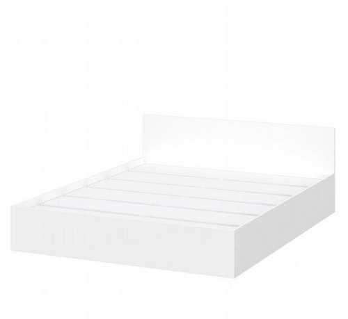Кровать двухспальная 1,6 м белая Ницца