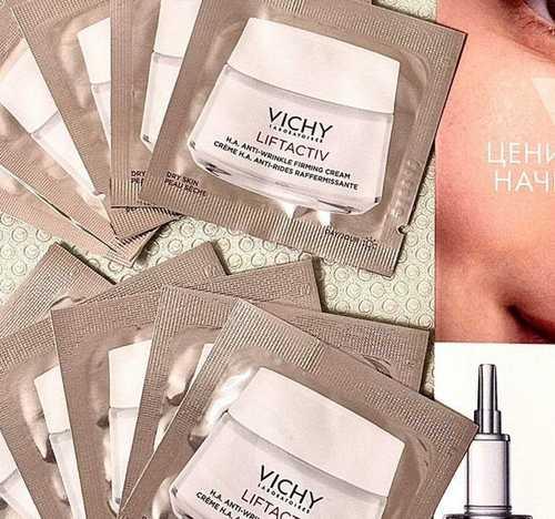 Vichy liftactiv дневной крем для сухой кожи 10саше