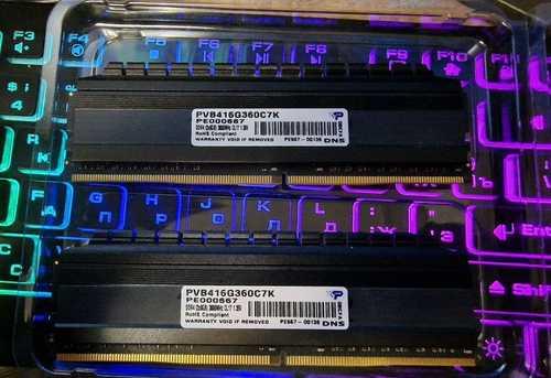 Озу RAM ddr4 Patriot Viper 4 Blackout 16 гб