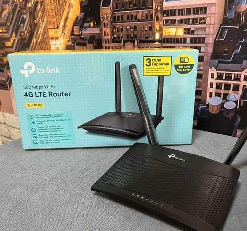 4G wi-fi роутер TP-link TL-MR 100 (sim)
