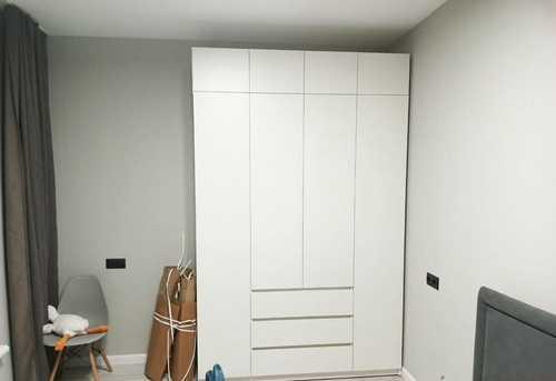 Шкаф белый с ящиками для белья(в стиле IKEA)