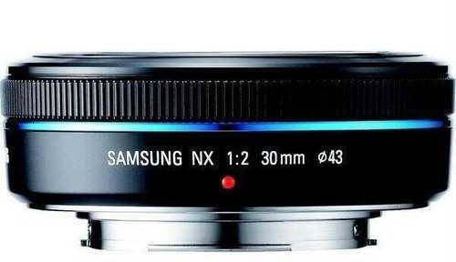 Samsung 30mm f/2.0 NX Коробка, защитное стекло