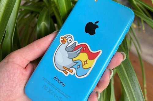 Телефон Apple iPhone 5c голубой